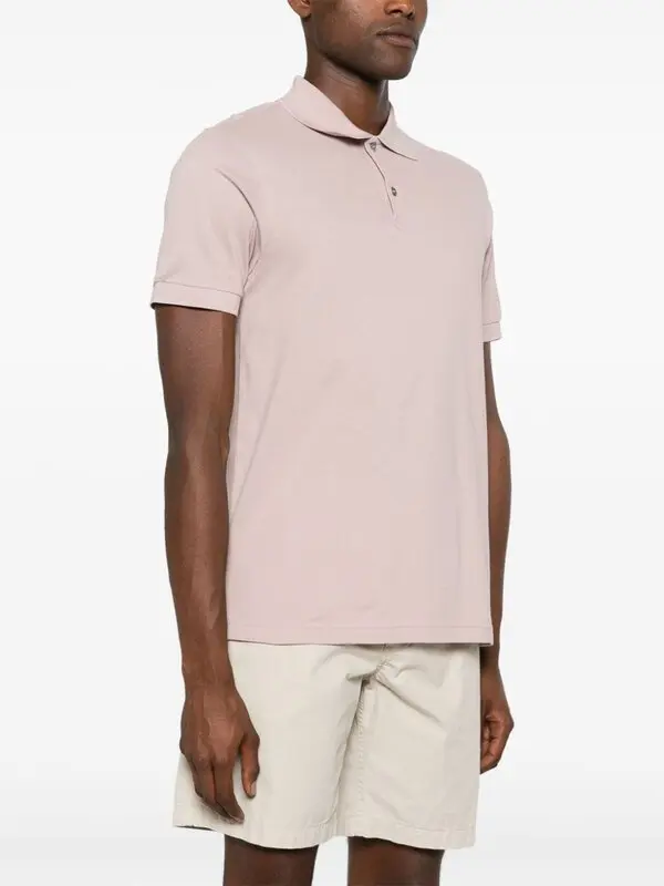Sunspel Short-sleeve Cotton Polo Shirt - Pink