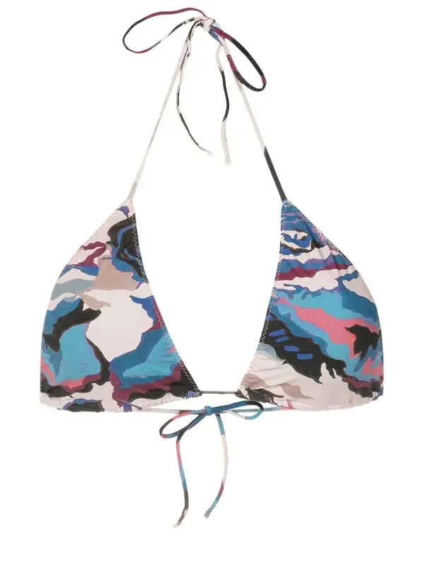CLUBE BOSSA Aava Camouflage-print Bikini Top - Multicolour