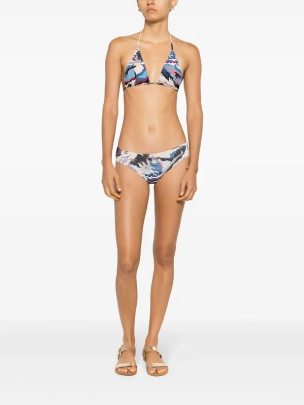 CLUBE BOSSA Aava Camouflage-print Bikini Top - Multicolour