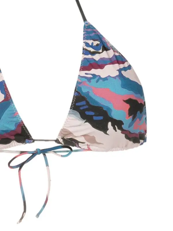 CLUBE BOSSA Aava Camouflage-print Bikini Top - Multicolour