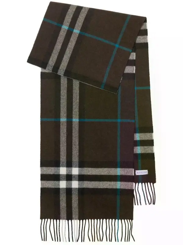 Burberry Vintage Check Cashmere Scarf - Brown