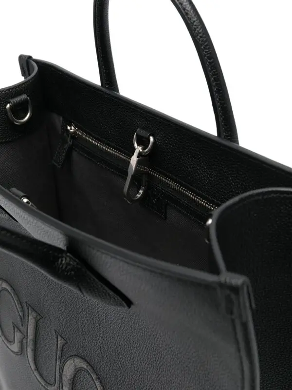 Gucci Logo-embossed Leather Tote Bag