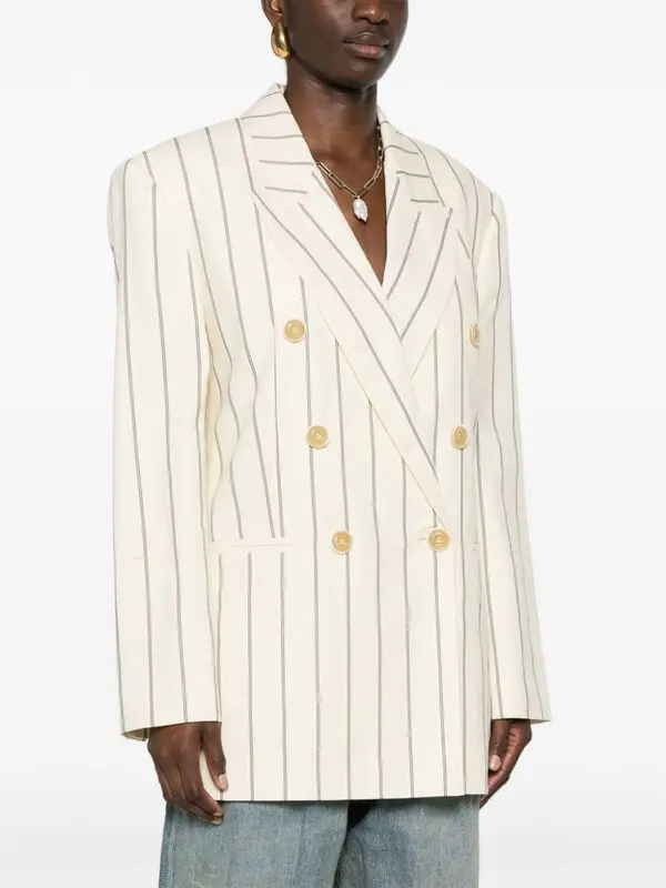 Zimmermann Pinstriped Double-breasted Blazer