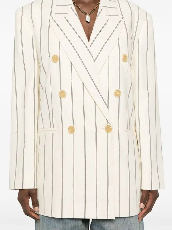 Zimmermann Pinstriped Double-breasted Blazer