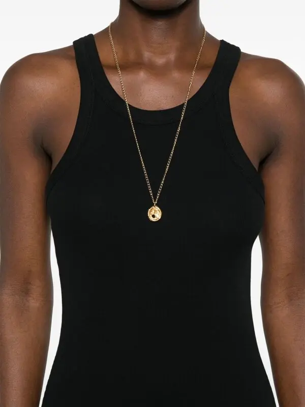 TOTEME Curved Rib Tank Maxi Dress - Black
