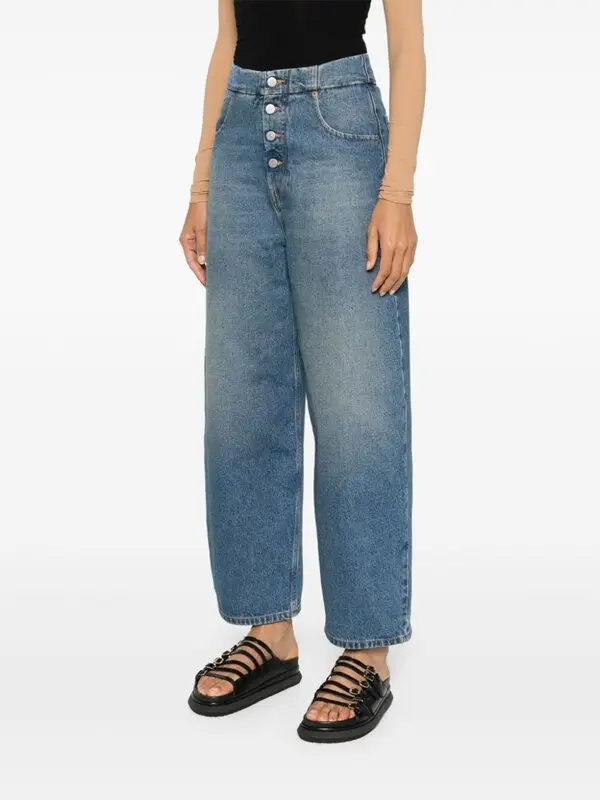 MAISON MARGIELA High-rise Wide-leg Jeans - Blue
