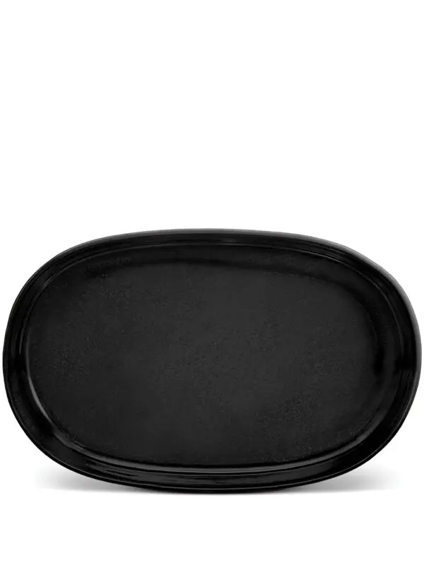 L'Objet Small Terra Oval Platter - Black