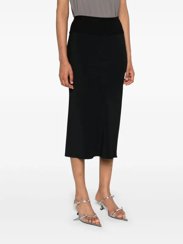 Rick Owens Lido Bias Skirt - Black