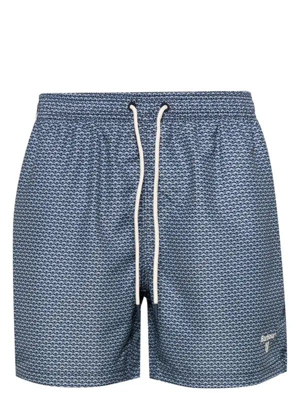 Barbour Shell Mid-rise Swim Shorts
