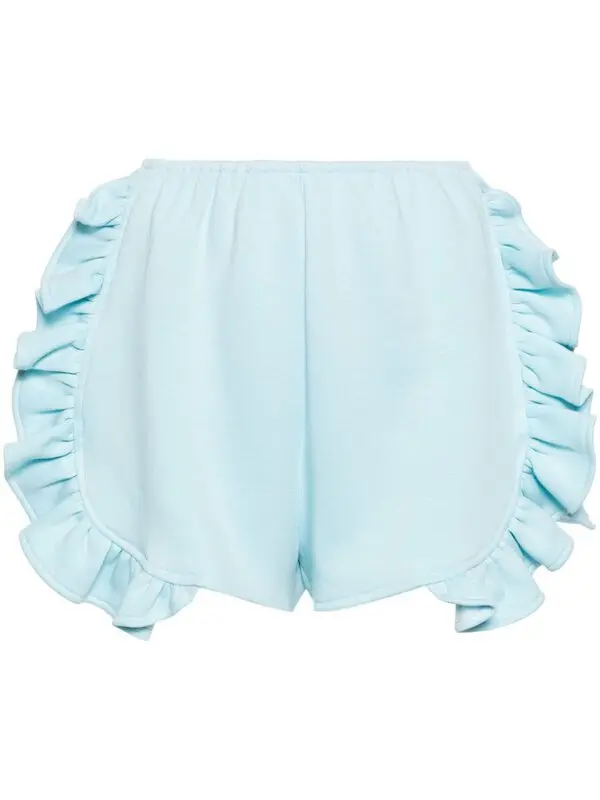 IOANA CIOLACU Ruffled Shorts - Blue