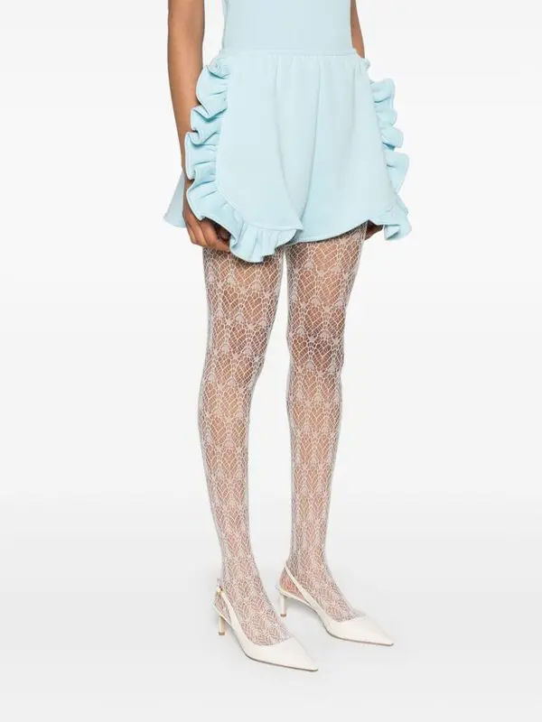 IOANA CIOLACU Ruffled Shorts - Blue