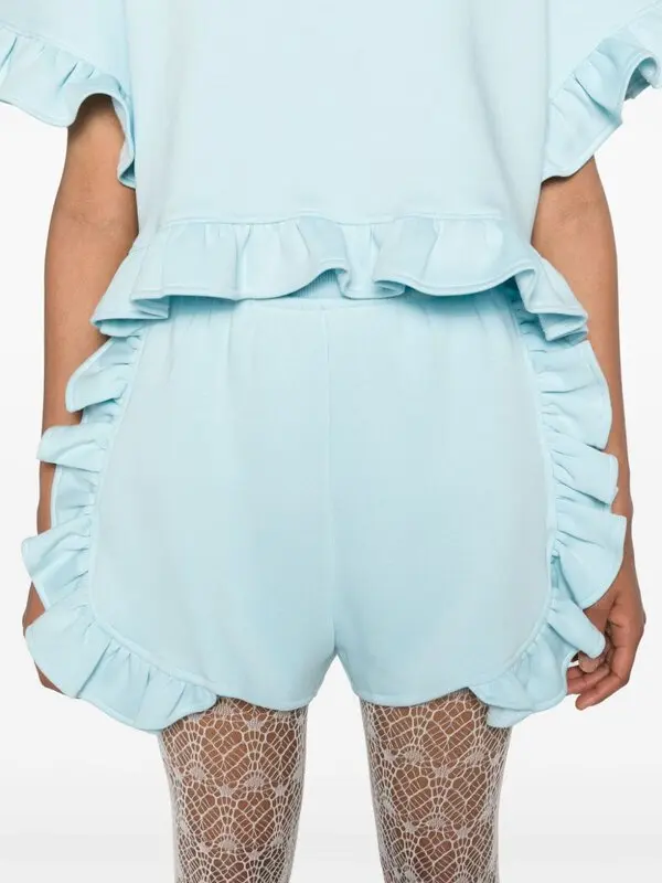 IOANA CIOLACU Ruffled Shorts - Blue