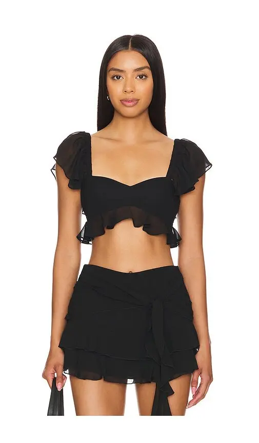 Amanda Uprichard Aliyah Crop Top