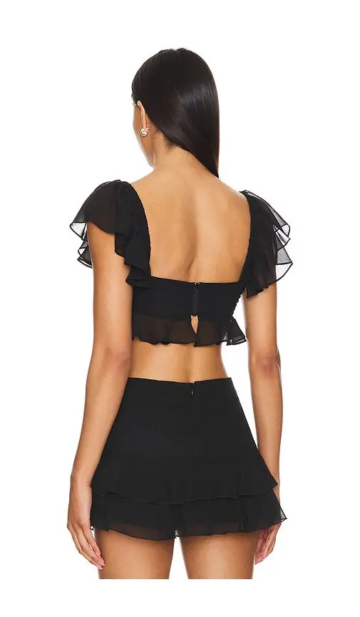 Amanda Uprichard Aliyah Crop Top