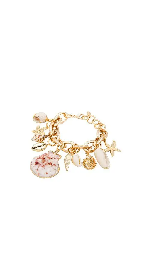 Ettika Seashell Charm Bracelet - Gold