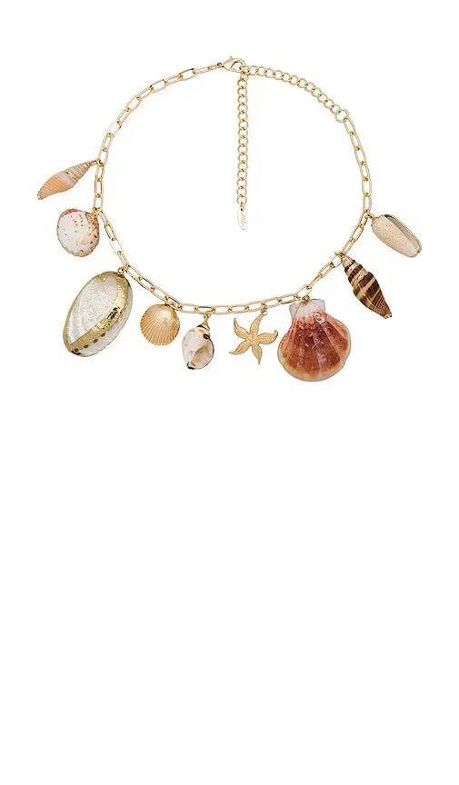 Ettika Private Island Shell Necklace - Gold