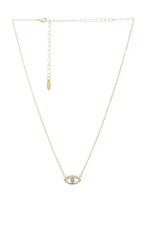 Ettika Knowing Eye Crystal Necklace - Gold
