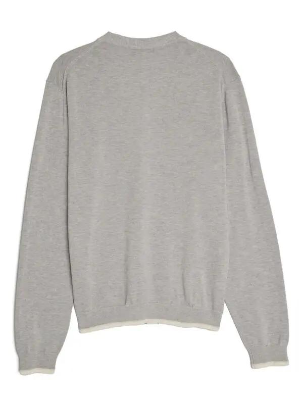 Maison Kitsuné Fox Head Cotton Cardigan