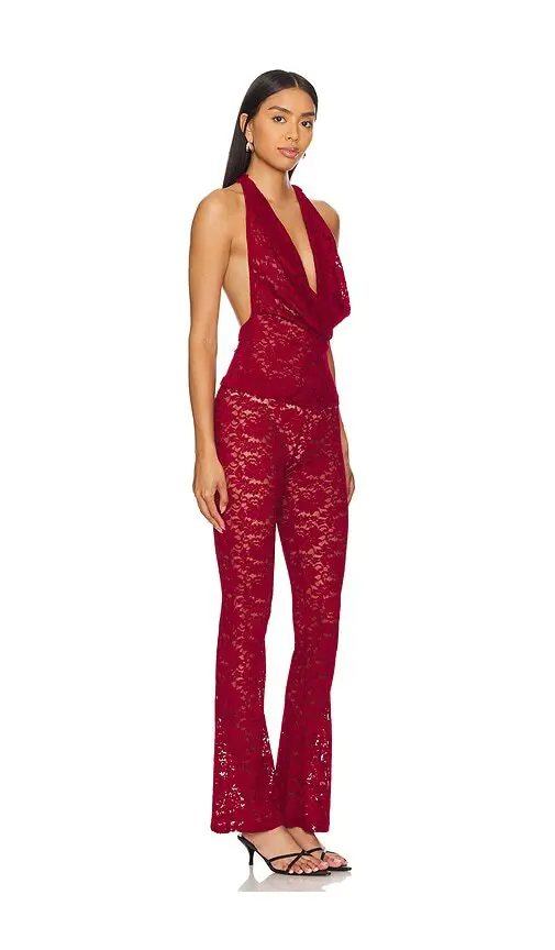 Superdown Tania Pant Set - Burgundy