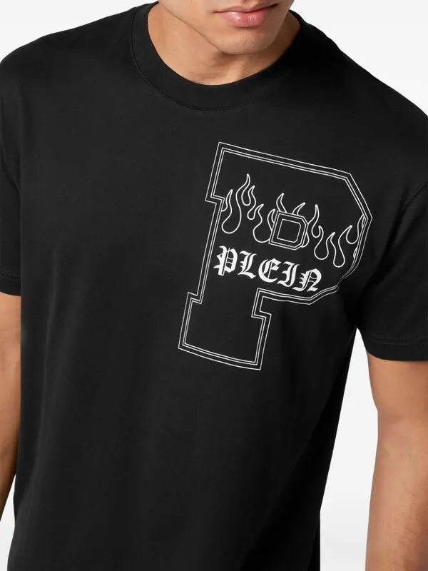 Philipp Plein Logo-print Cotton T-shirt - Black