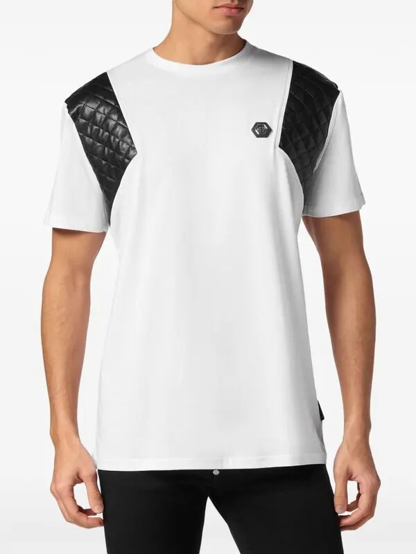 Philipp Plein Quilted-panel Detail T-shirt