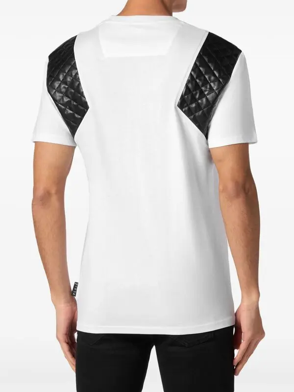 Philipp Plein Quilted-panel Detail T-shirt