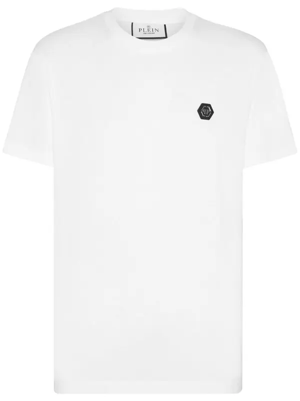 Philipp Plein Crystal-embellished Cotton T-shirt - White