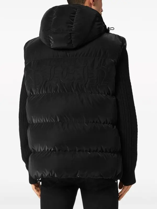 Philipp Plein Logo-appliqué Puffer Gilet