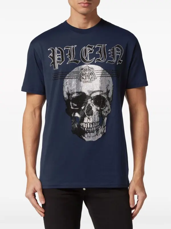 Philipp Plein Skull Logo-print Cotton T-shirt