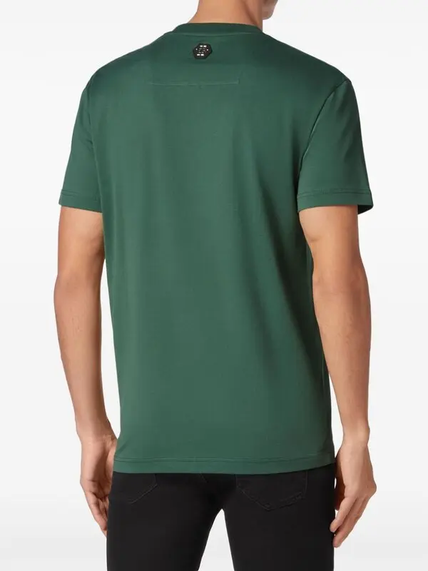Philipp Plein Logo-print Cotton T-shirt - Green