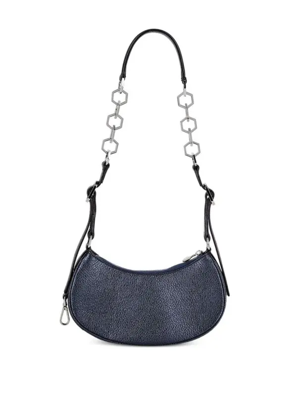 Philipp Plein Mini Leather Shoulder Bag - Blue