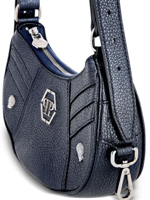 Philipp Plein Mini Leather Shoulder Bag - Blue