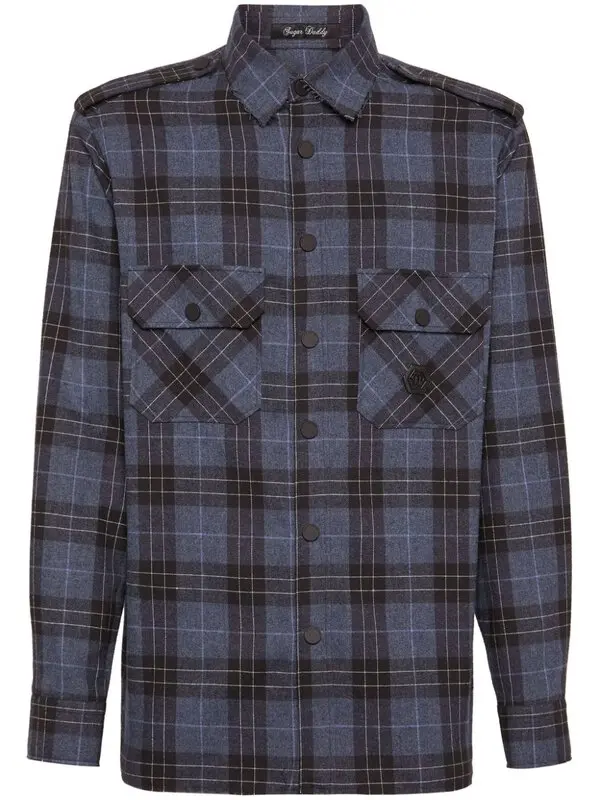 Philipp Plein Skull&bones-print Cotton Shirt