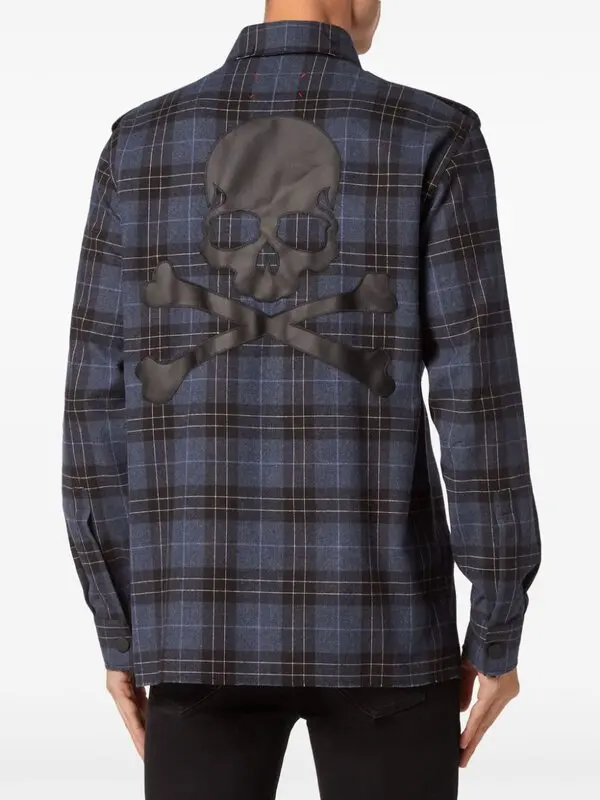 Philipp Plein Skull&bones-print Cotton Shirt