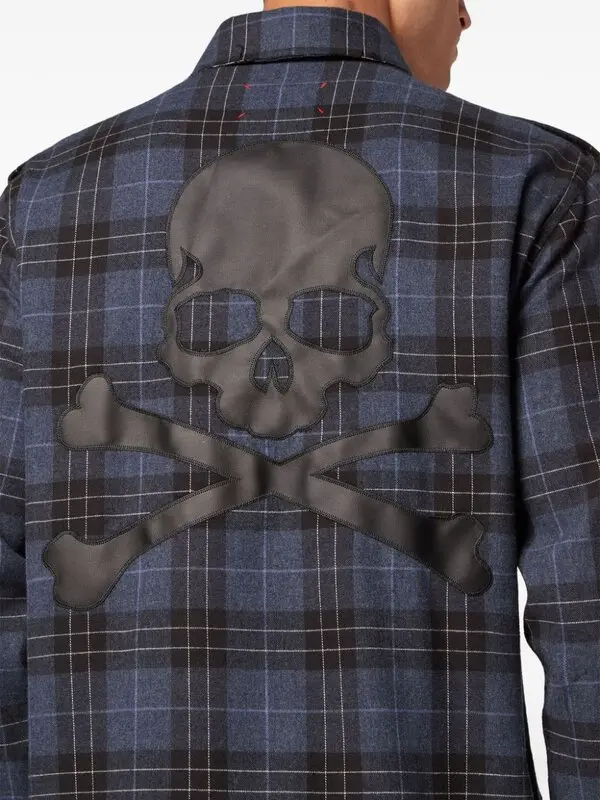 Philipp Plein Skull&bones-print Cotton Shirt