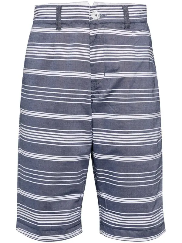 PRIVATE STOCK LABS Reign Striped Cotton Shorts