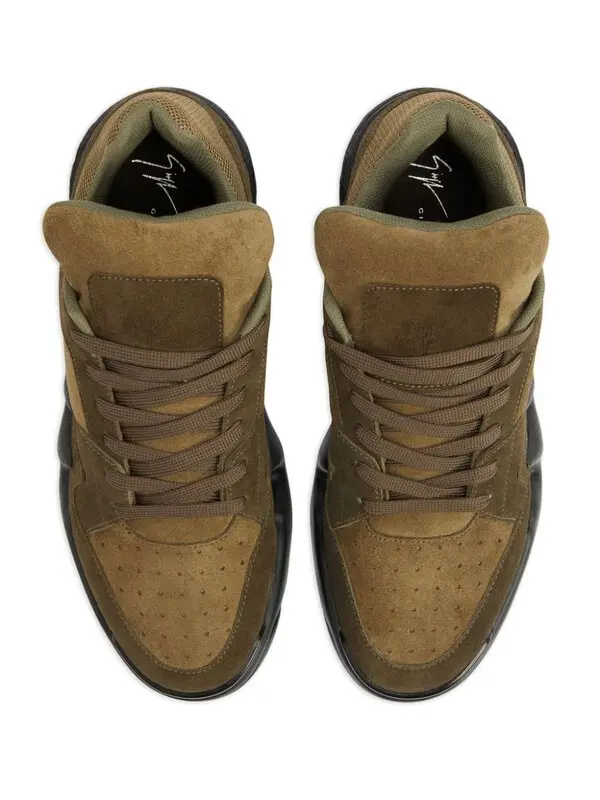 GIUSEPPE ZANOTTI Talon Logo-patch Sneakers - Brown