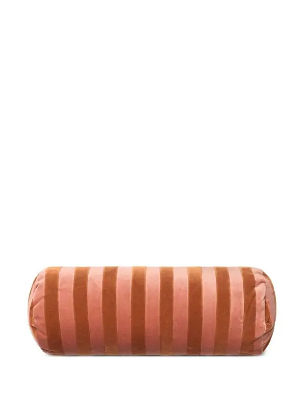 CHRISTINA LUNDSTEEN Bolster Stripe Velvet Cushion