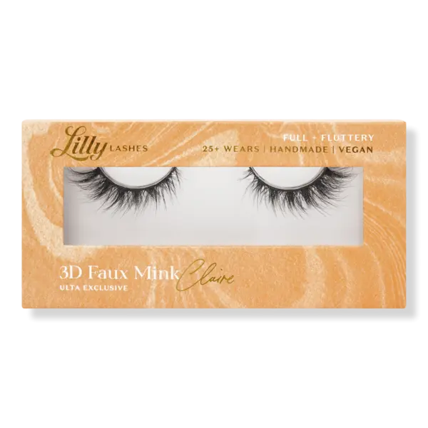 LILLY LASHES Claire 3d Faux Mink Lashes - One-color