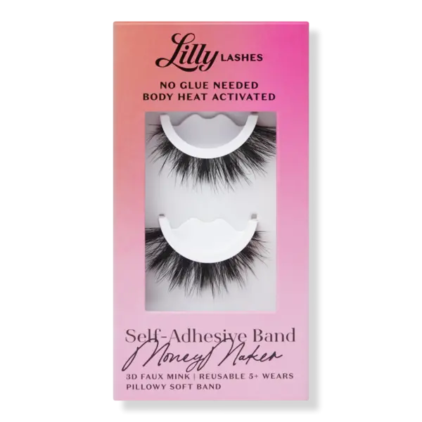 LILLY LASHES Moneymaker Self-adhesive 3d Faux Mink Lashes - One-color