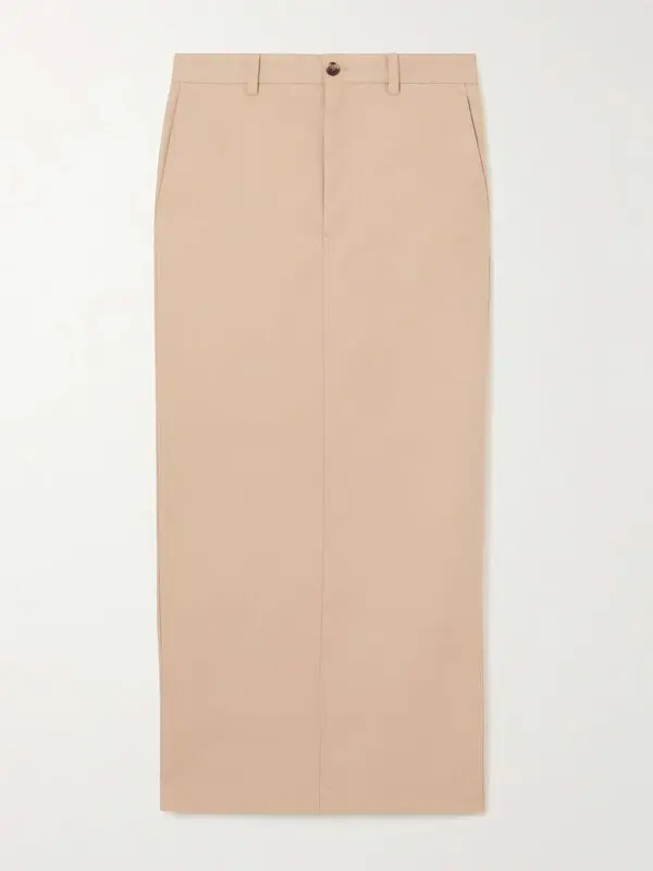 Wardrobe.NYC Cotton-drill Maxi Skirt - Beige