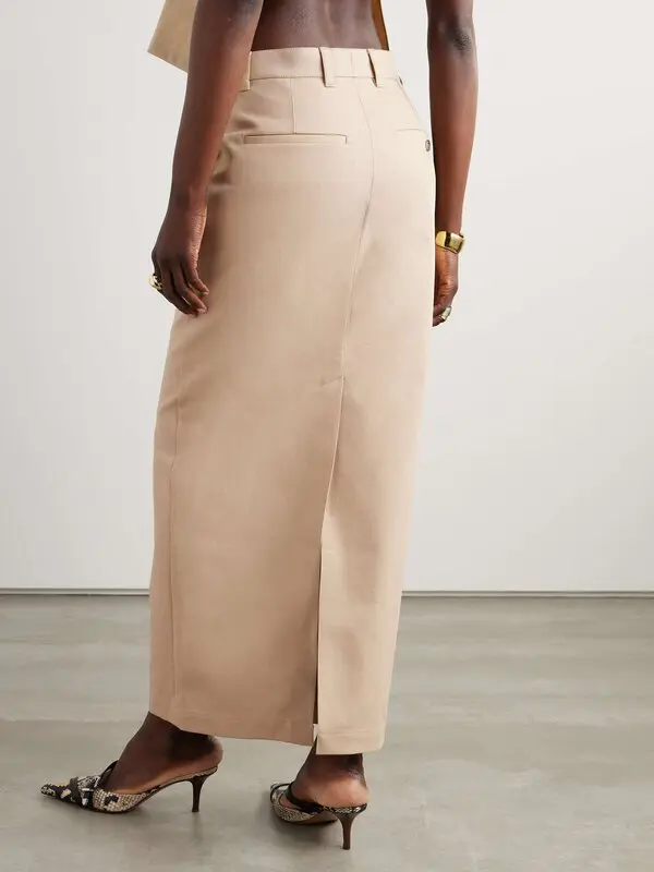 Wardrobe.NYC Cotton-drill Maxi Skirt - Beige