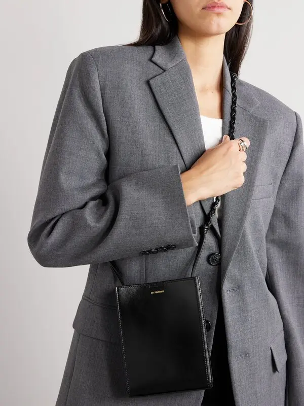 JIL SANDER Tangle Small Shoulder Bag - Black