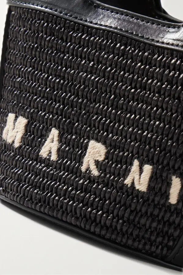 Marni Tropicalia Micro Tote - Black | Editorialist