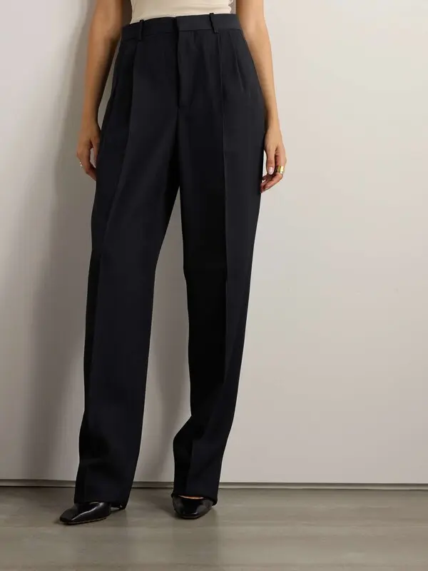 Bottega Veneta Grain De Poudre Wide-leg Trousers