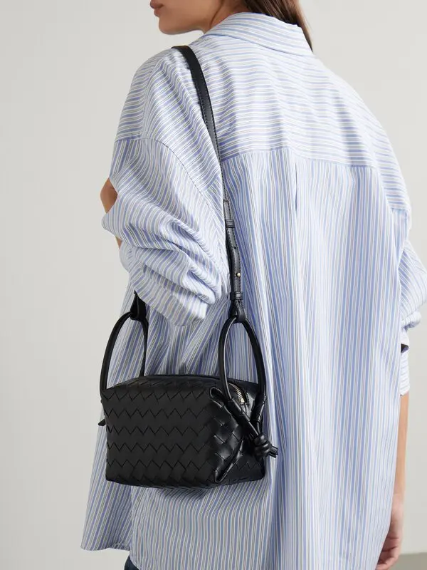 Bottega Veneta Small Intrecciato Leather Crossbody Bag