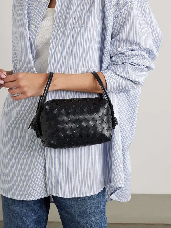 Bottega Veneta Small Intrecciato Leather Crossbody Bag