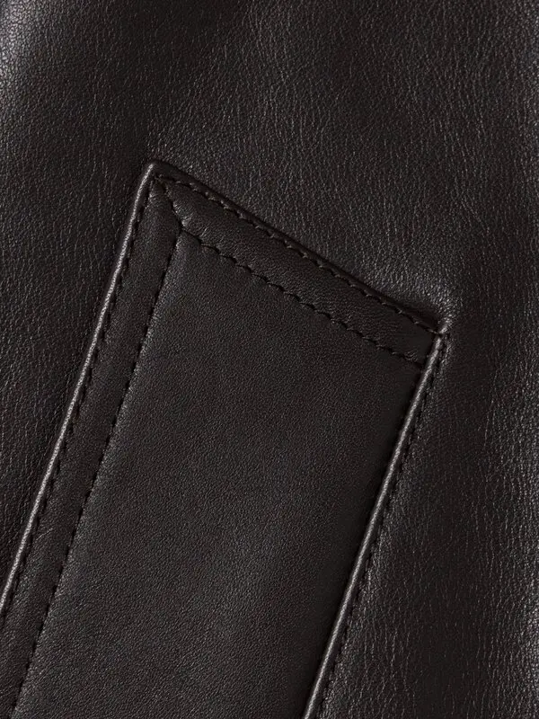 Bottega Veneta Shearling-trimmed Leather Jacket