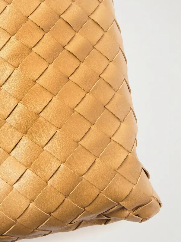 Bottega Veneta Hop Intrecciato Leather Tote - Brown