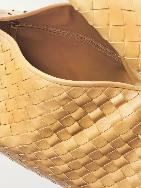 Bottega Veneta Hop Intrecciato Leather Tote - Brown